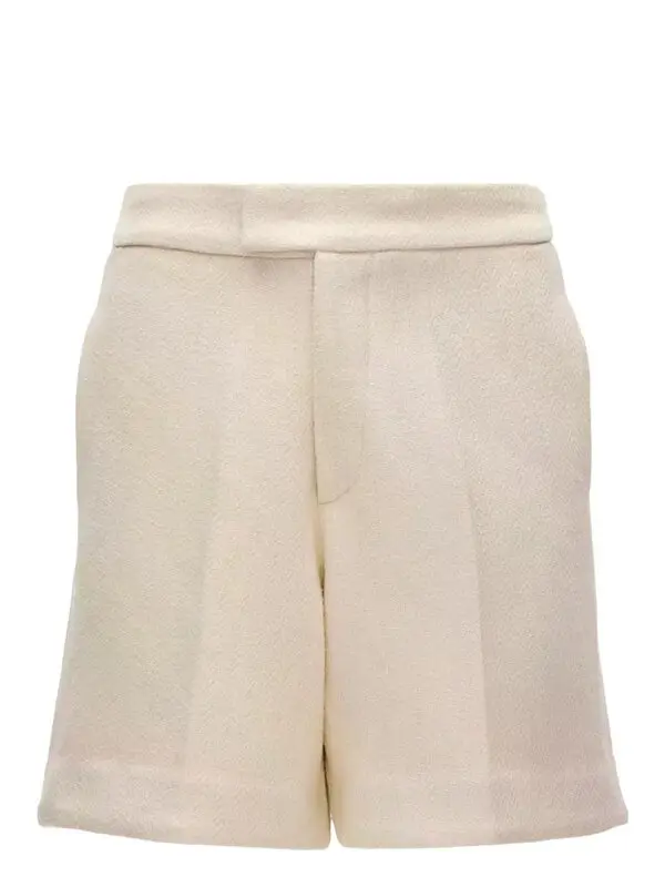 CURATORIA Herringbone Lazo Shorts - Neutrals