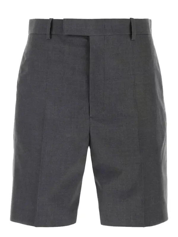 JIL SANDER Pleated Bermuda Shorts - Grey
