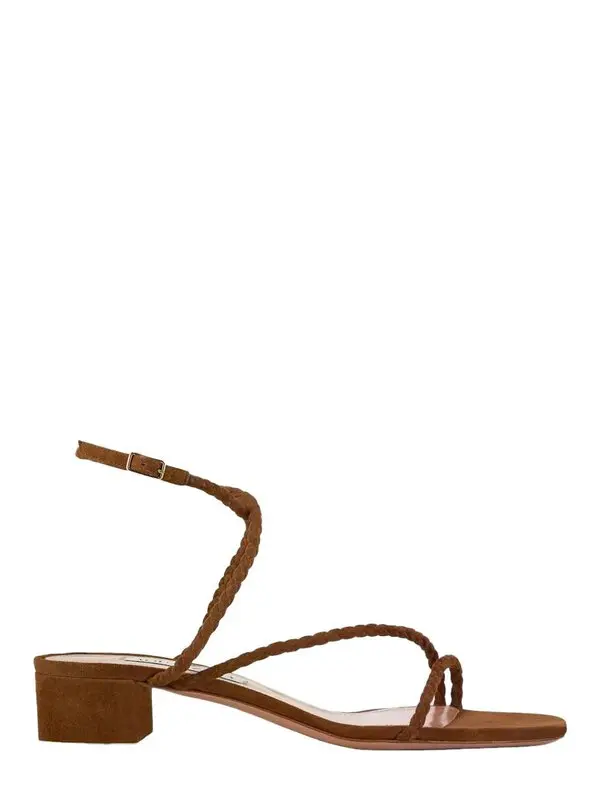 AQUAZZURA Luca Strap Sandals - Brown