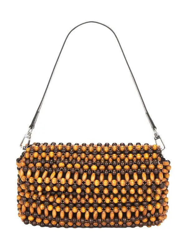 Staud Timmy Convertible Shoulder Bag - Multi Wood Beads