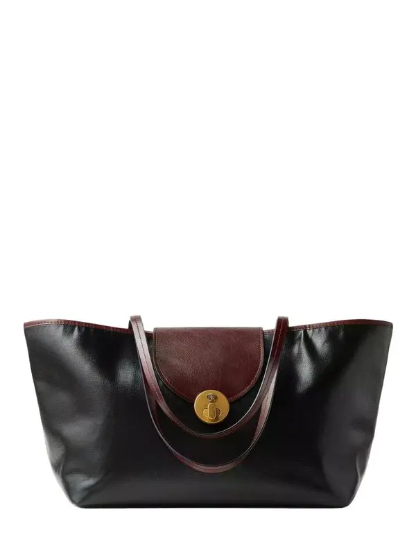 Versace Tote Bag With Gold-tone Hardware - Black