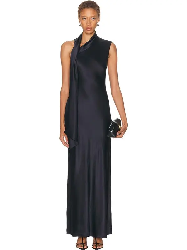 SRG Arden Silk Dress - Navy