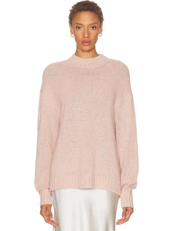 SRG Everlie Mockneck Sweater - Light Pink