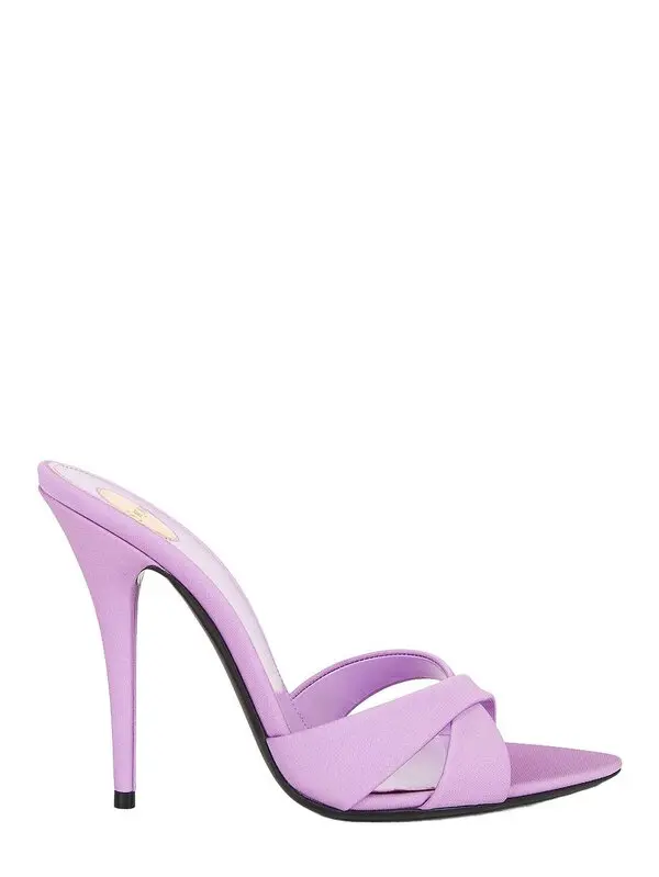 Saint Laurent Kirat Mule Sandal - Cadice Roseate