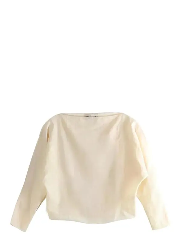 CORTANA Boat Neck Top - Neutrals