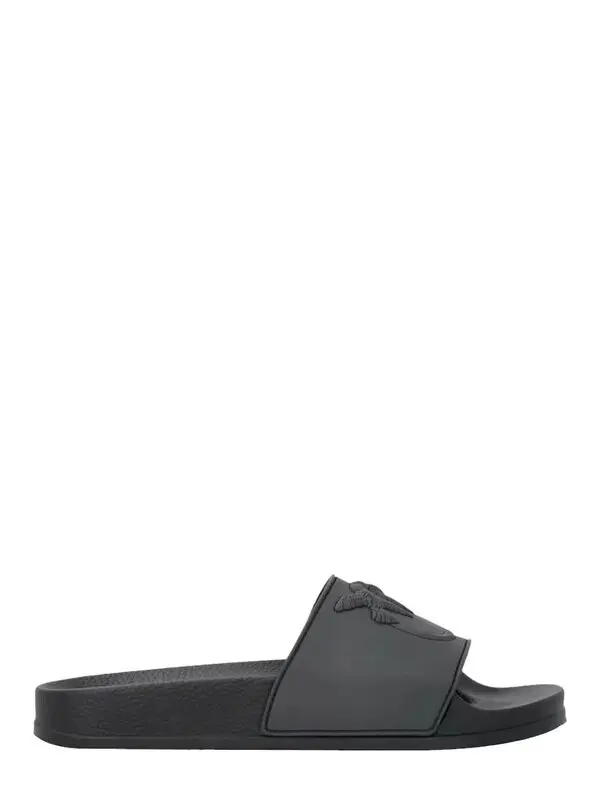 Pinko Embossed-logo Slides - Black