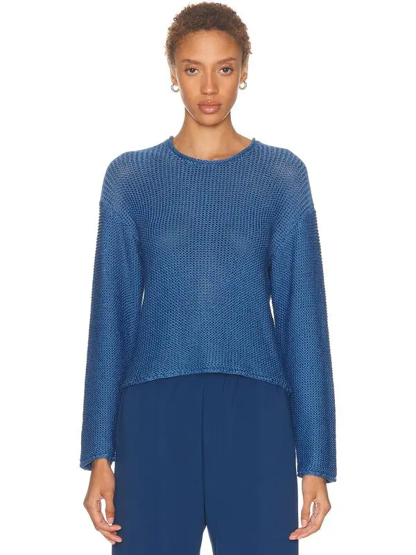 LESET Ben Crew Pullover Sweater - Bleuet