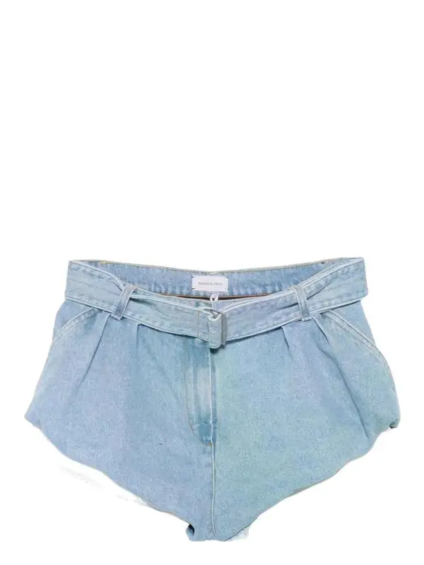 Magda Butrym Belted Shorts - Blue