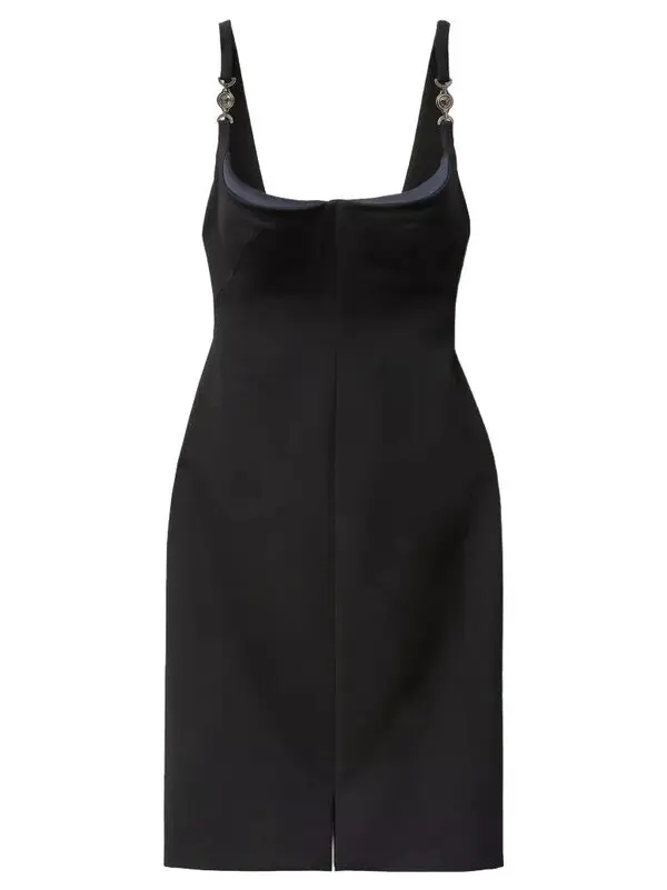 Versace Medallion Strap Dress - Black