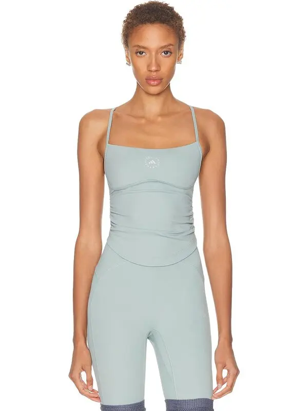 Adidas By Stella McCartney Studio Cropped Top - Wonder Sage