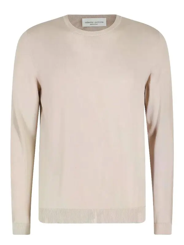 ROBERTO COLLINA Crew-neck Sweater - Neutrals