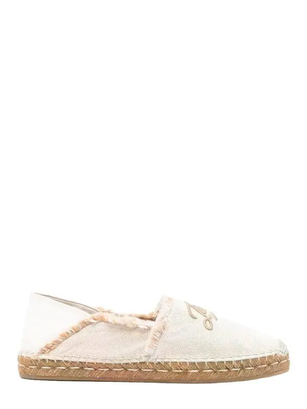 JIMMY CHOO Embroidered Espadrilles - Neutrals
