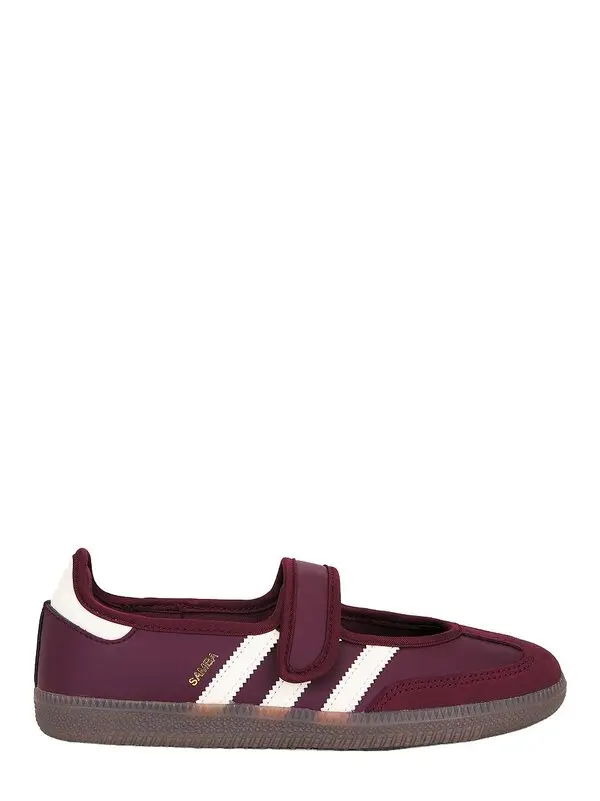 ADIDAS ORIGINALS Samba Jane Sneakers - Maroon, Cream White, & Gold Metallic