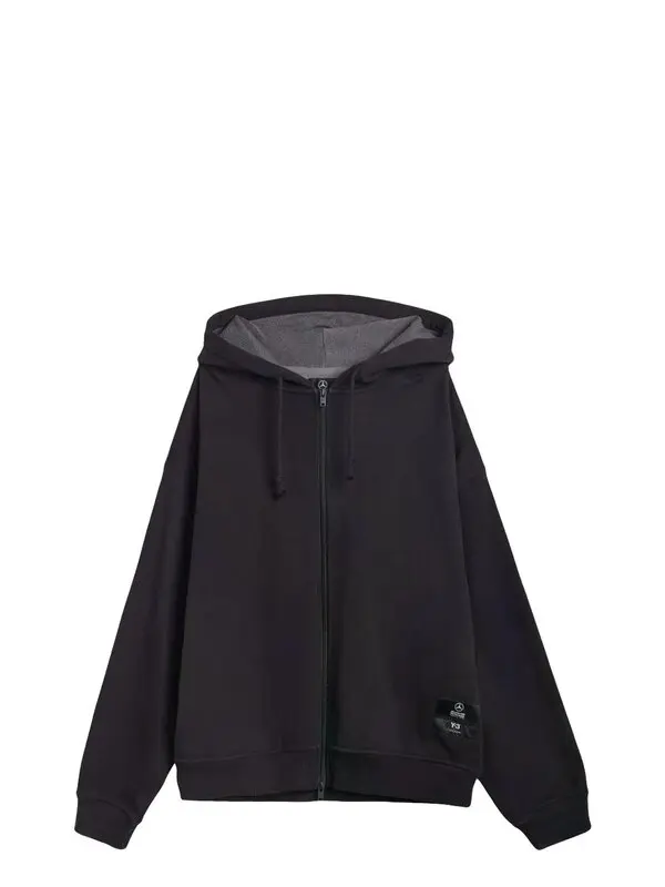 Y3 X Mercedes Zip Hoodie - Black