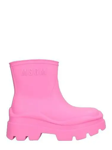 MSGM Rubber Ankle Boots - Pink