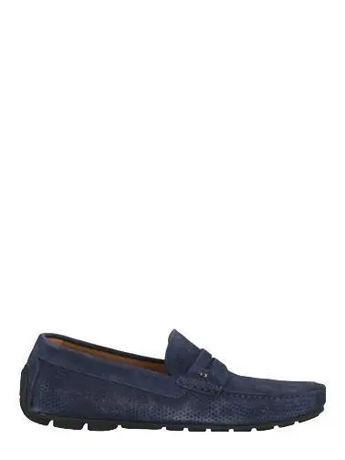 BALDININI Leather Penny Loafers - Navy