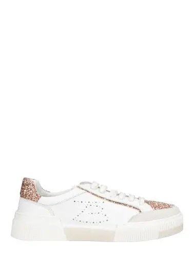 TOSCA BLU Low-top Glittered Sneakers - White