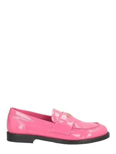 BALDININI Leather Loafers - Fuchsia