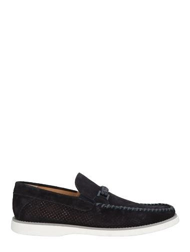 BALDININI Midnight Leather Loafers - Blue