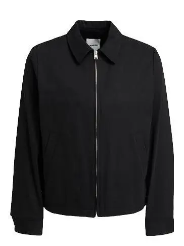 Sandro Cotton Gabardine Zip-up Jacket - Black