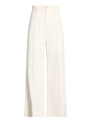 Brunello Cucinelli Wide-leg Twill Pants - White