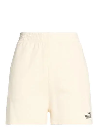 Maison Kitsuné Cotton Fleece Athletic Shorts - White