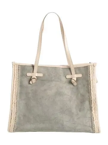 GIANNI CHIARINI Shopper Bag With Leather Trims - Military Green
