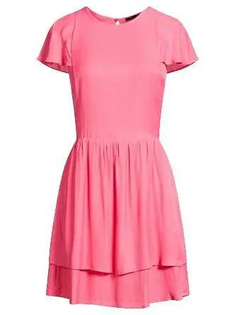Armani Exchange Mini Flared Dress - Pink