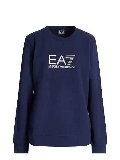 EA7 Cotton Blend Sweatshirt - Navy