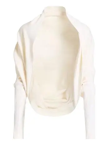 Agnona Cream Cotton-cashmere Cardigan - White
