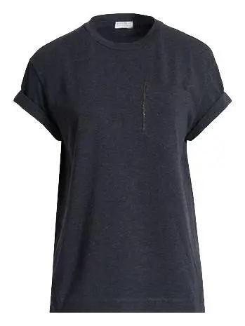 Brunello Cucinelli T-shirt In Cotton And Elastane - Grey