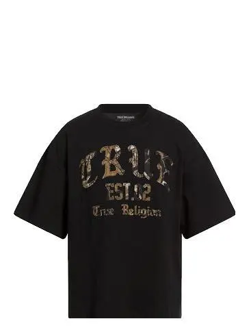 True Religion T-shirt Size Cotton, Polyester - Black