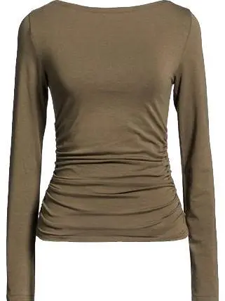 Rag & Bone Jersey Top With Gathered Detail - Green