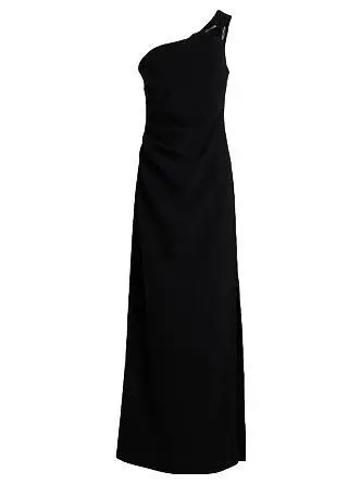 KAOS Crepe One-shoulder Maxi Dress - Black