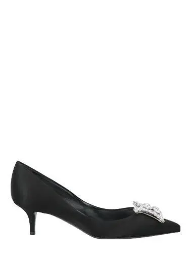 ROGER VIVIER Pumps With Appliqués And Crystals - Black