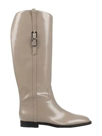 SERGIO ROSSI Leather Riding Boots - Grey