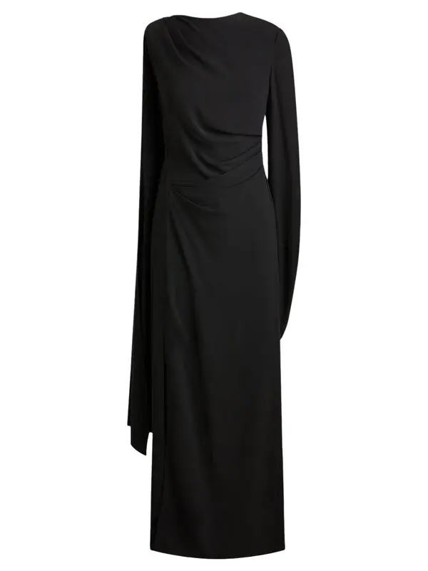 Scanlan Theodore Drape Cape Gown - Black