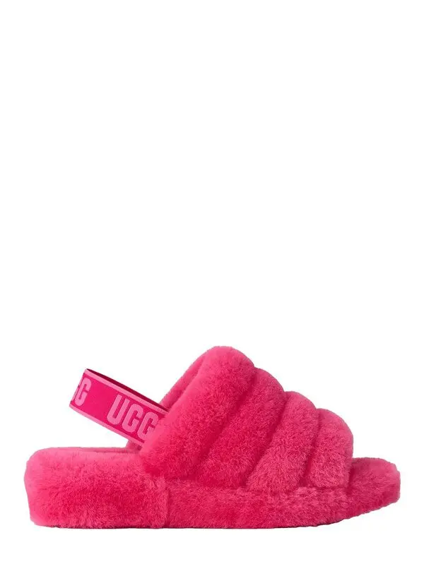 UGG Fluff Yeah Slide - Deep Coral/sachet Pink