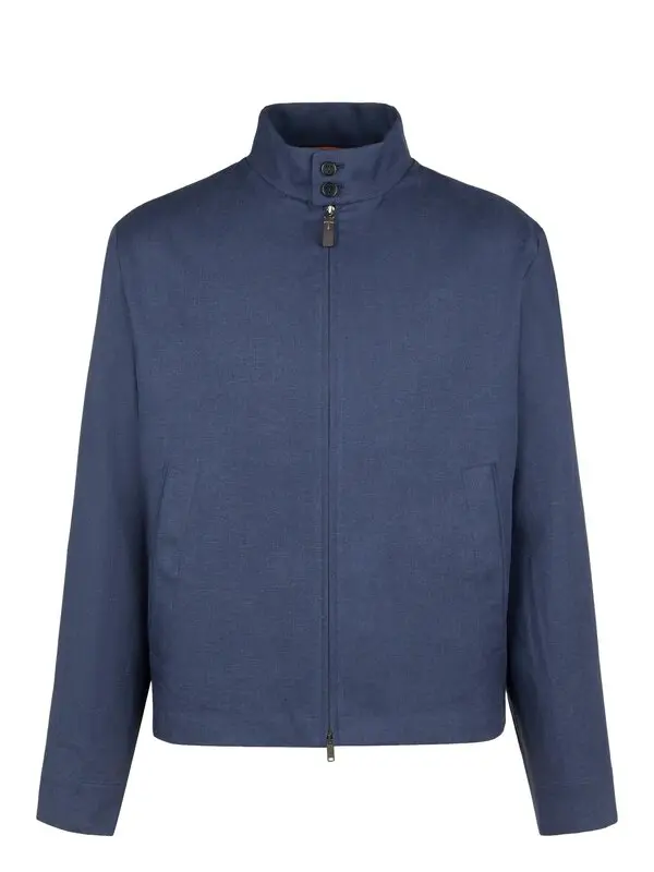 TOD'S Linen Jacket - Blue