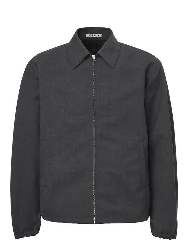 Auralee Wool Blouson Jacket - Grey