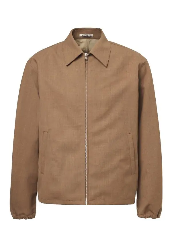 Auralee Wool Blouson Jacket - Brown