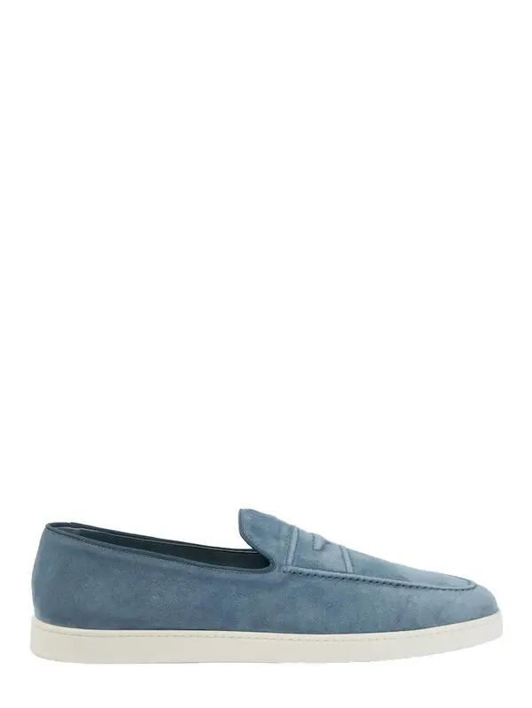 Church's Pebbles Suede Penny Loafers - Blue
