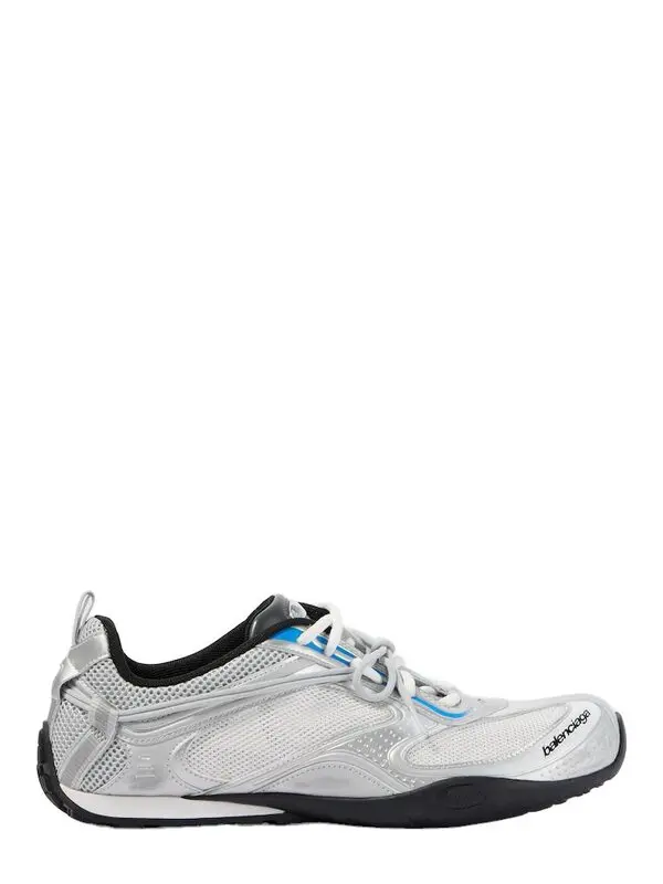 Balenciaga Radar Gradient Lines Sneakers - Silver