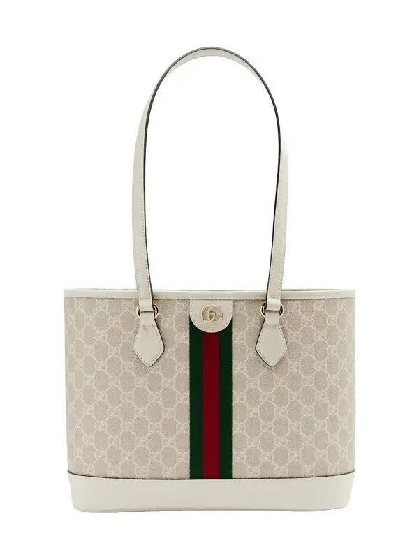 Gucci Ophidia Gg Medium Tote Bag - White