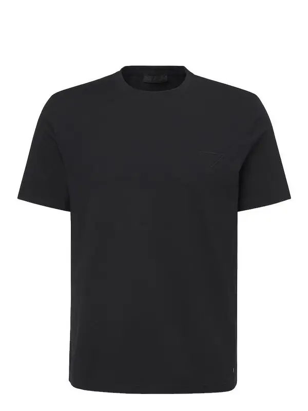 Prada Cotton-blend Jersey T-shirt - Black