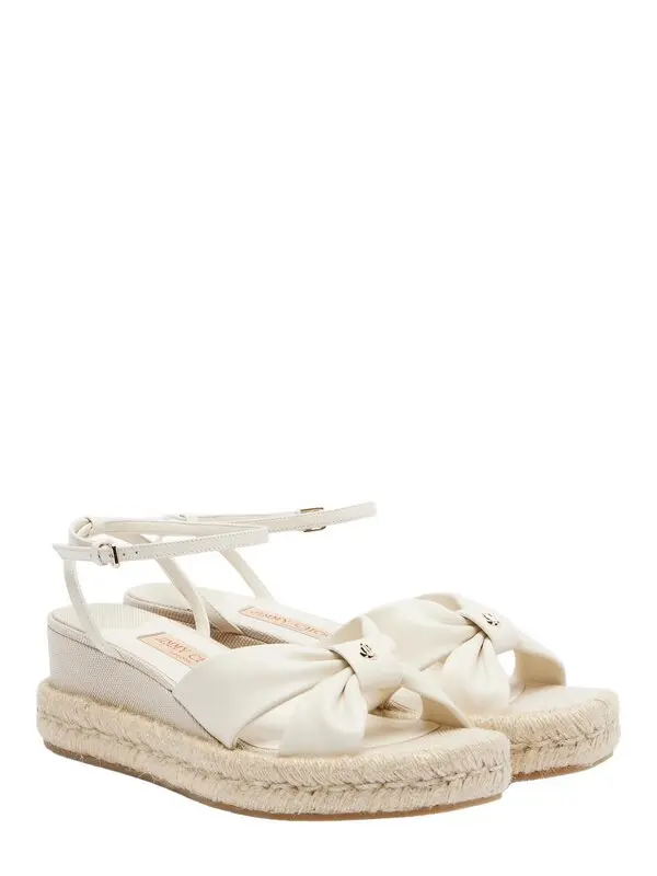 JIMMY CHOO Aella Espadrille Sandals - White