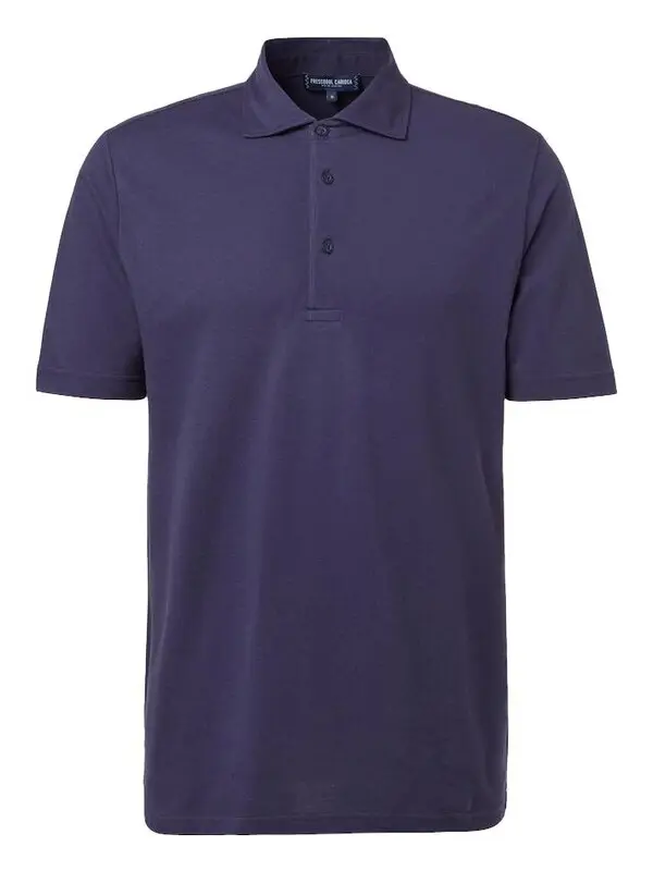 Frescobol Carioca Luca Cotton Piqué Polo Shirt - Blue