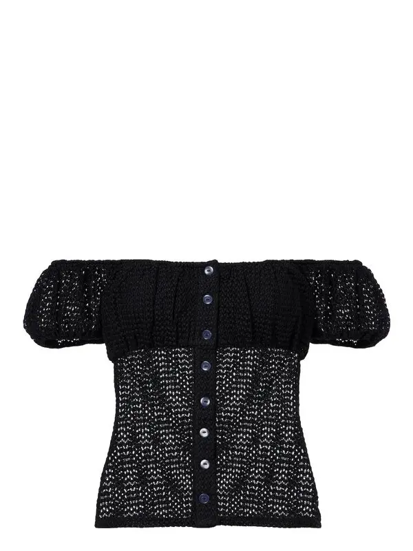 MONTCE Millie Crochet Top - Black