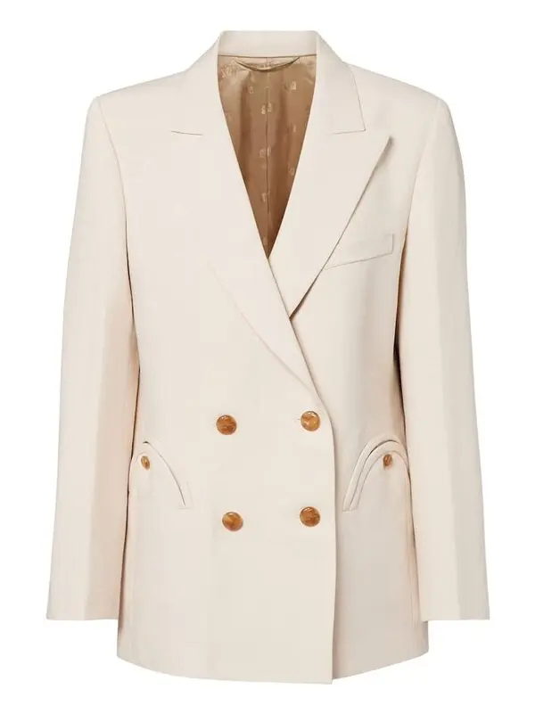BLAZÉ MILANO Rox Everynight Double-breasted Blazer - Beige