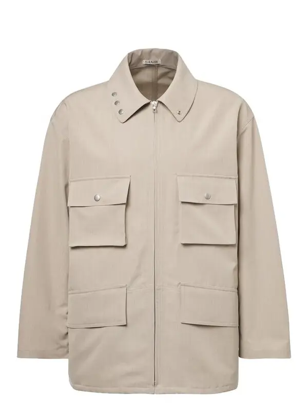 Auralee Wool Blouson Jacket - Beige